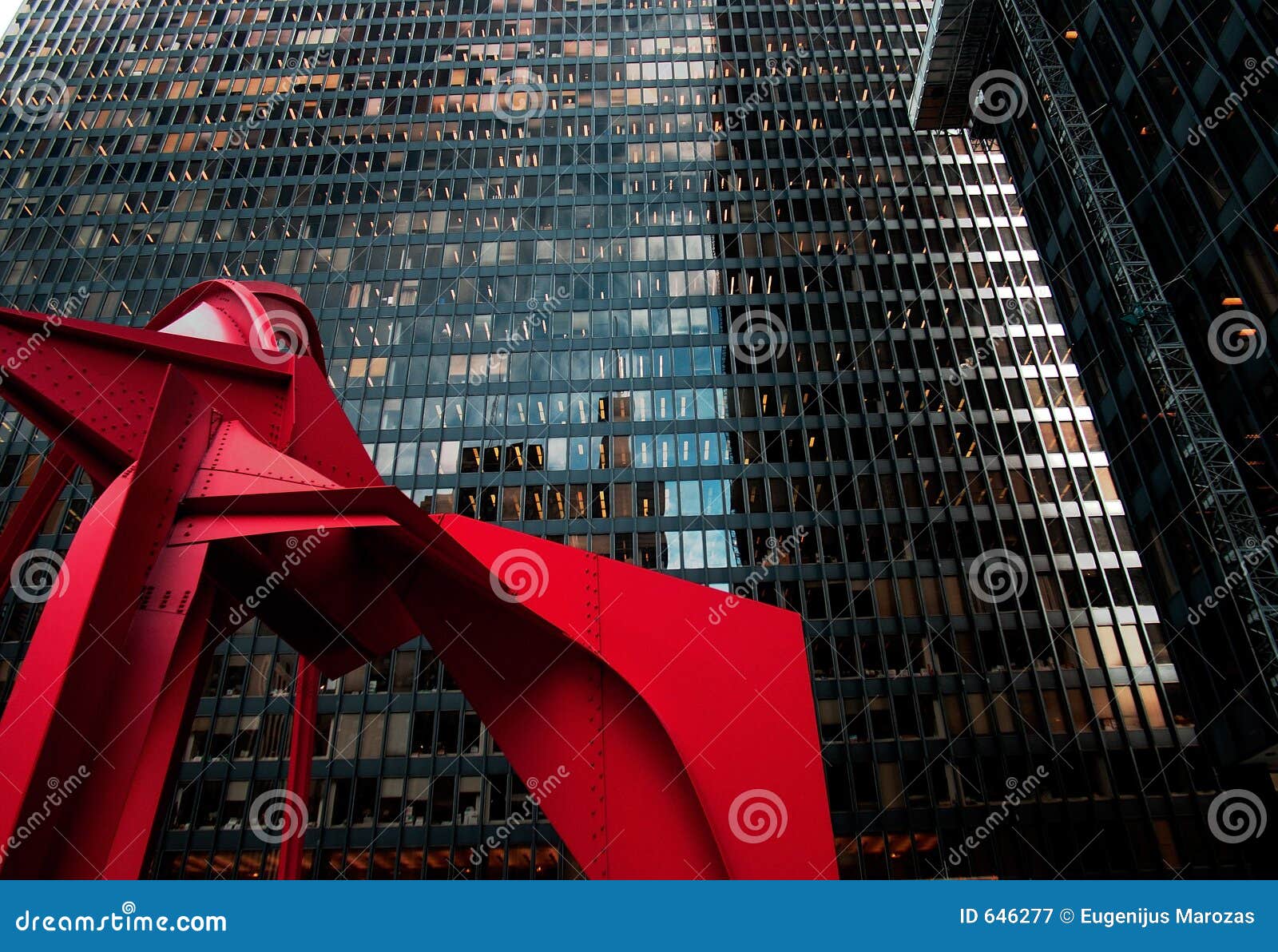 Red sign stock image. Image of reflections, buildings, urban - 646277