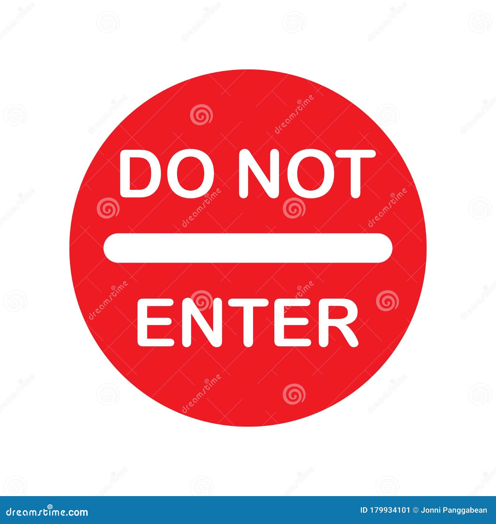 Red Sign Do Not Enter Isolated on White Background.warning Sign Do Not ...