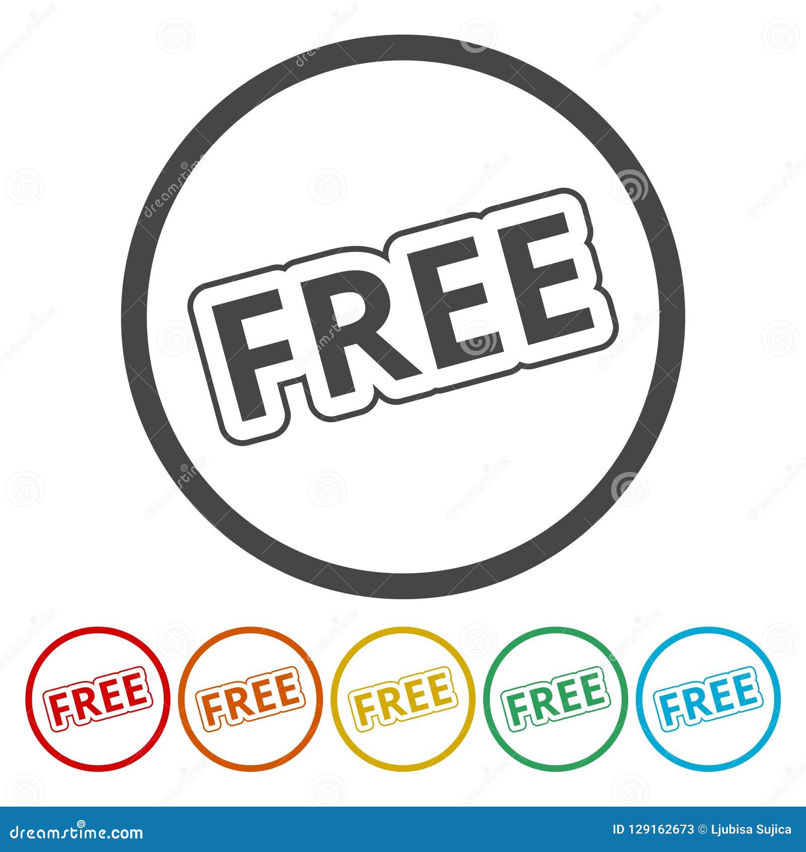 Red sign free stock vector. Illustration of gift, modern - 129162673