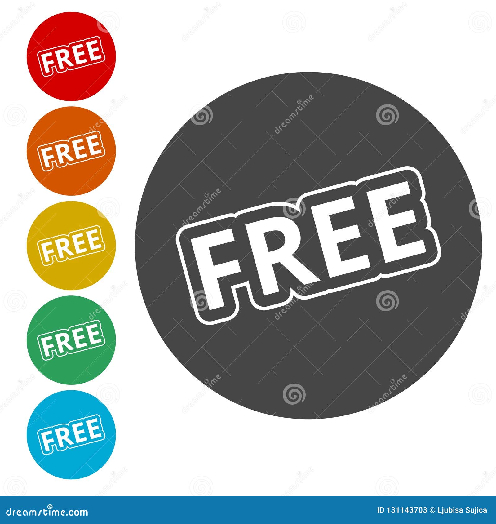 Red sign free stock vector. Illustration of discount - 131143703