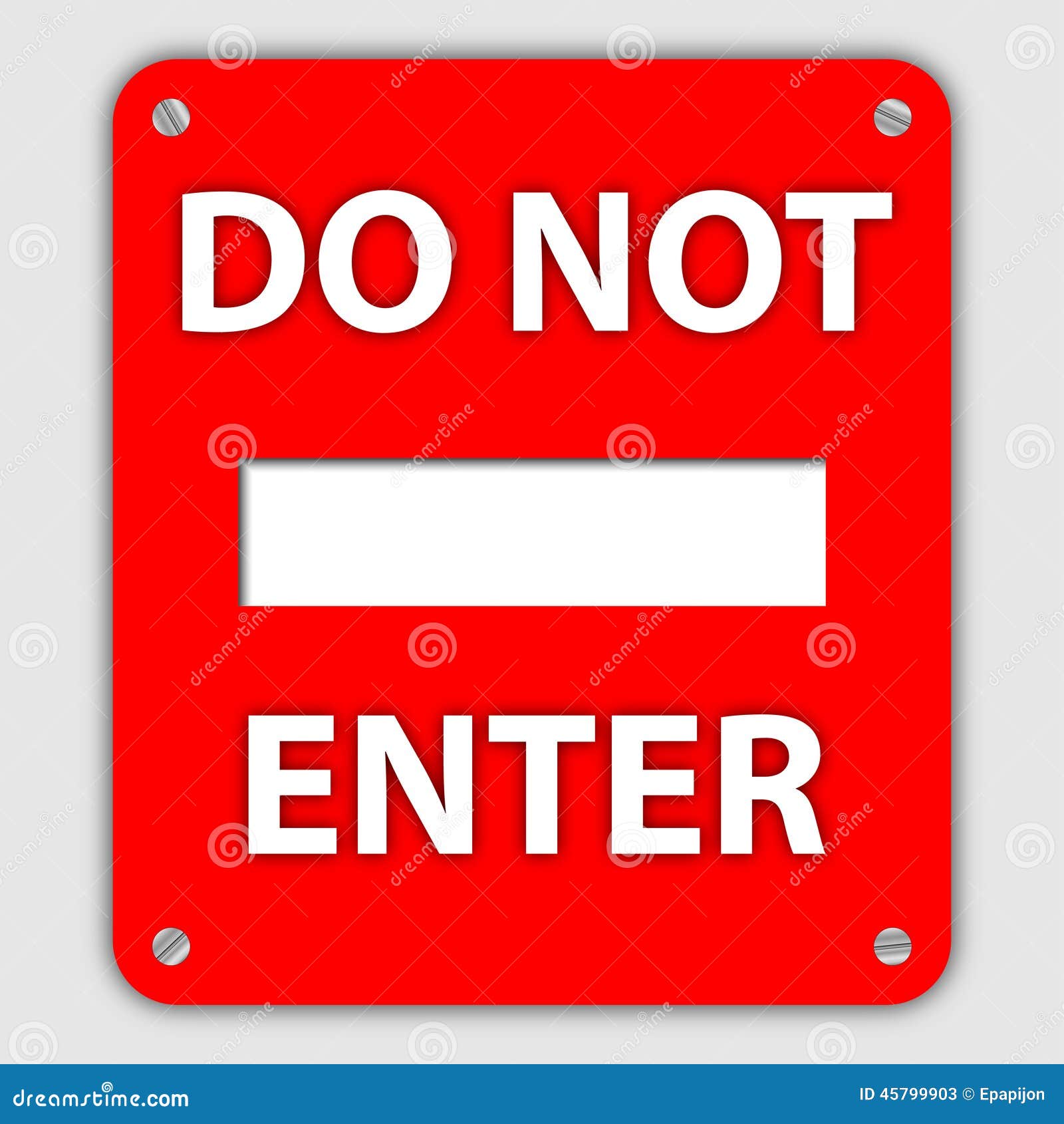 Red Sign Indicating the Prohibition of Entry Stock Vector ...