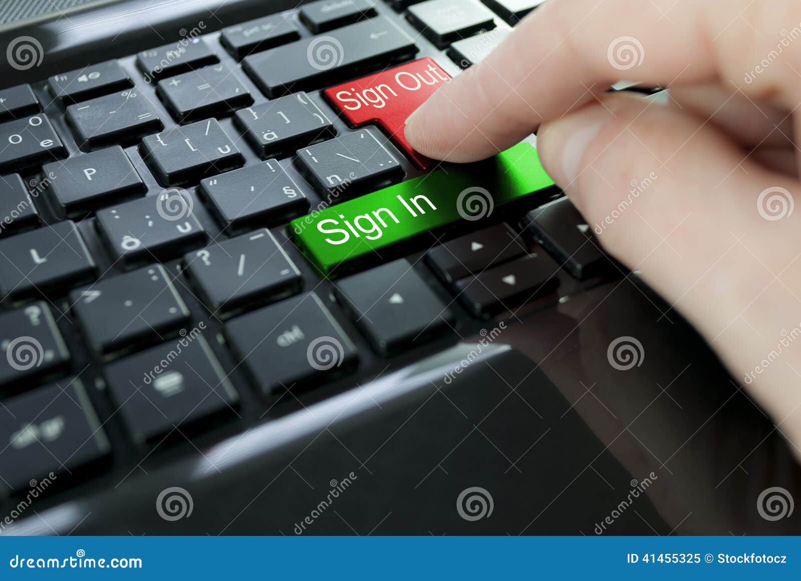 Red sign out button stock image. Image of press, communication - 41455325