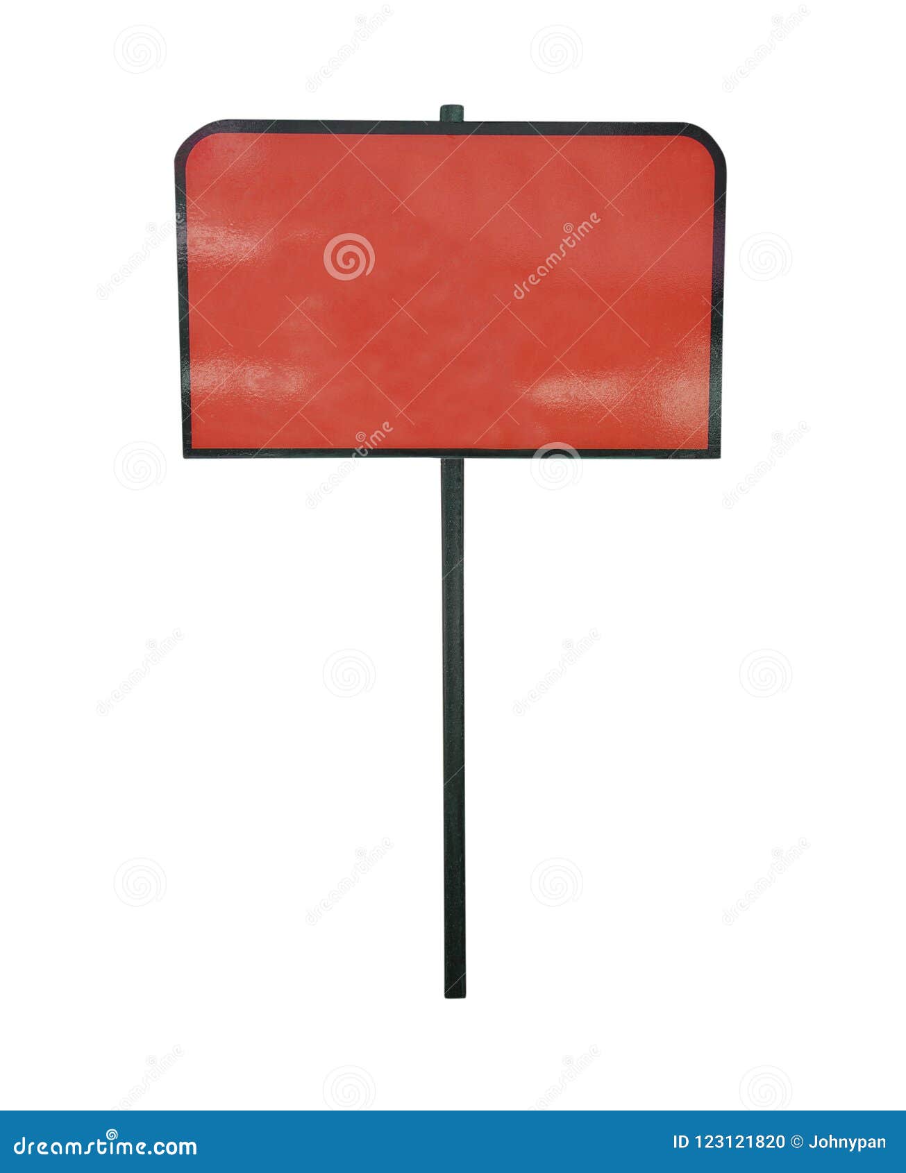 Red sign or post isolated stock photo. Image of retro - 123121820