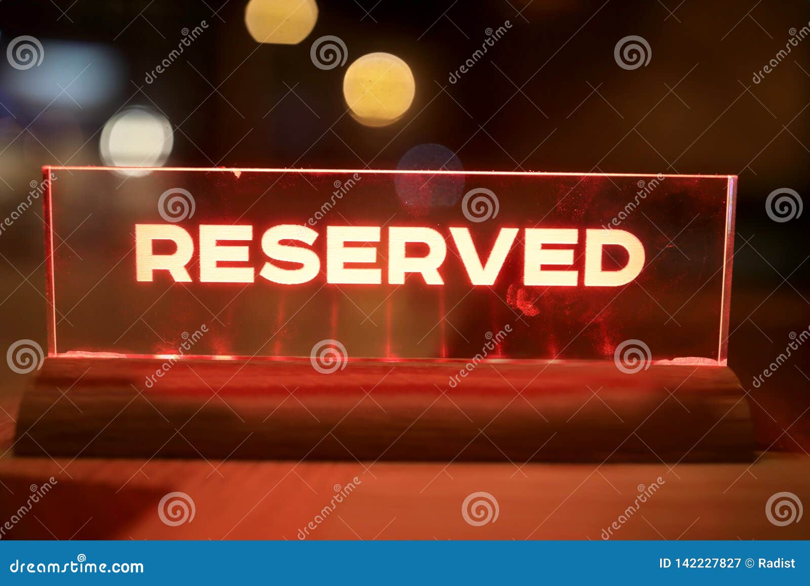 Red sign reserved stock image. Image of cafe, interface - 142227827