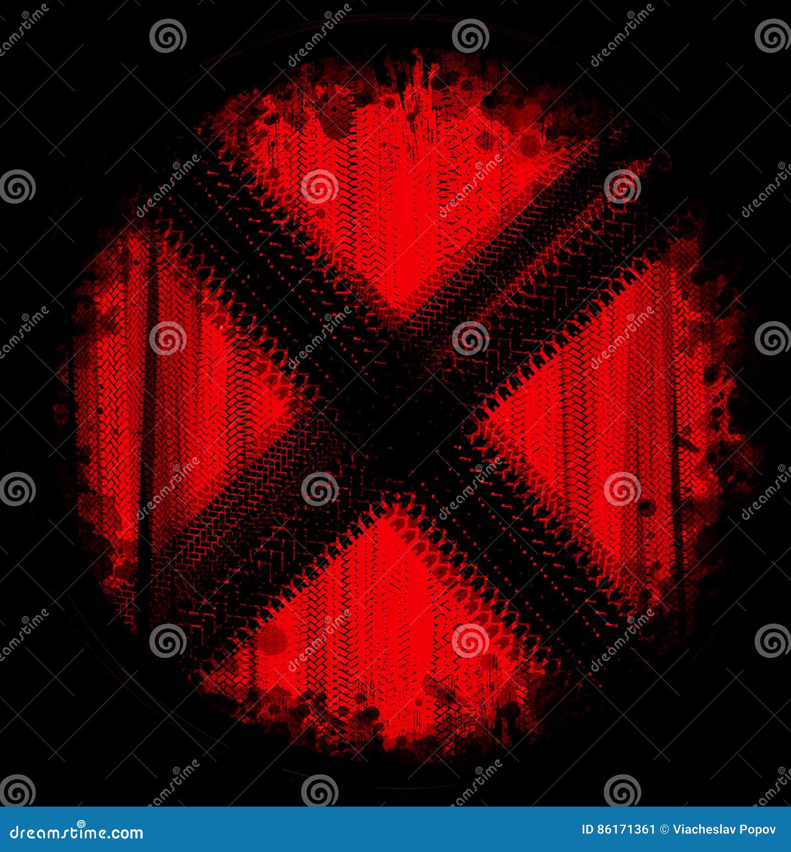 Red sign tire marks stock image. Image of digitally, abstract - 86171361
