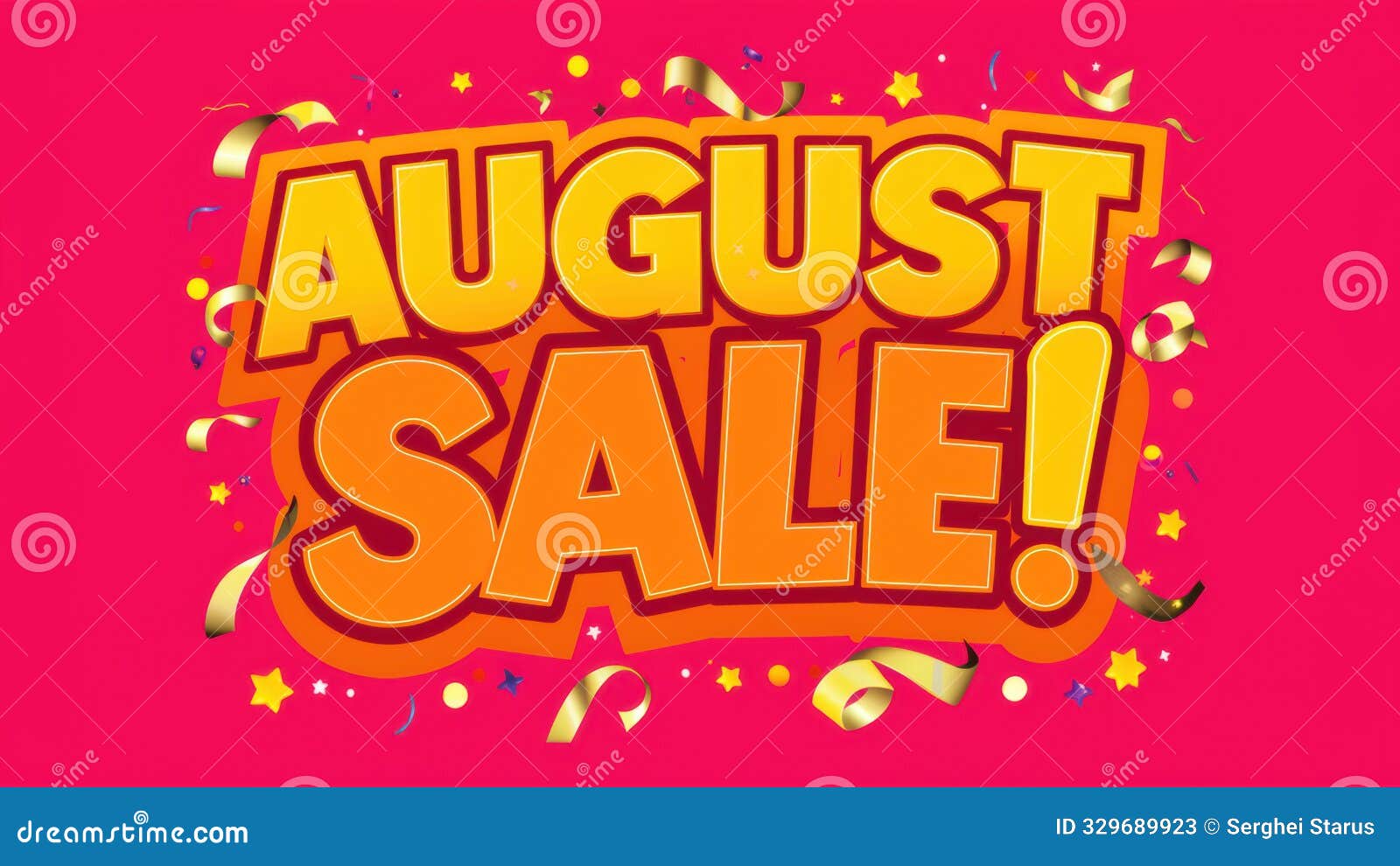 A Red Sign with the Word August Sale on it, AI Stock Image - Image of ...
