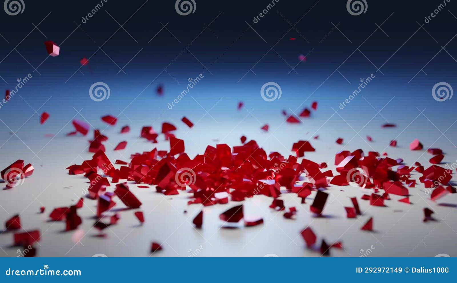 The Red Sign with the Word FAT Explodes into Small Particles ...