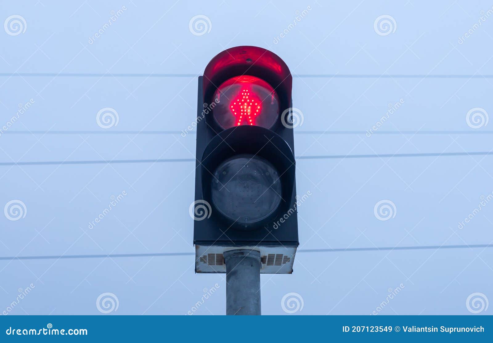 Red Signal or Stoplight on Traffic Light. Stop Sign Stock Image - Image ...