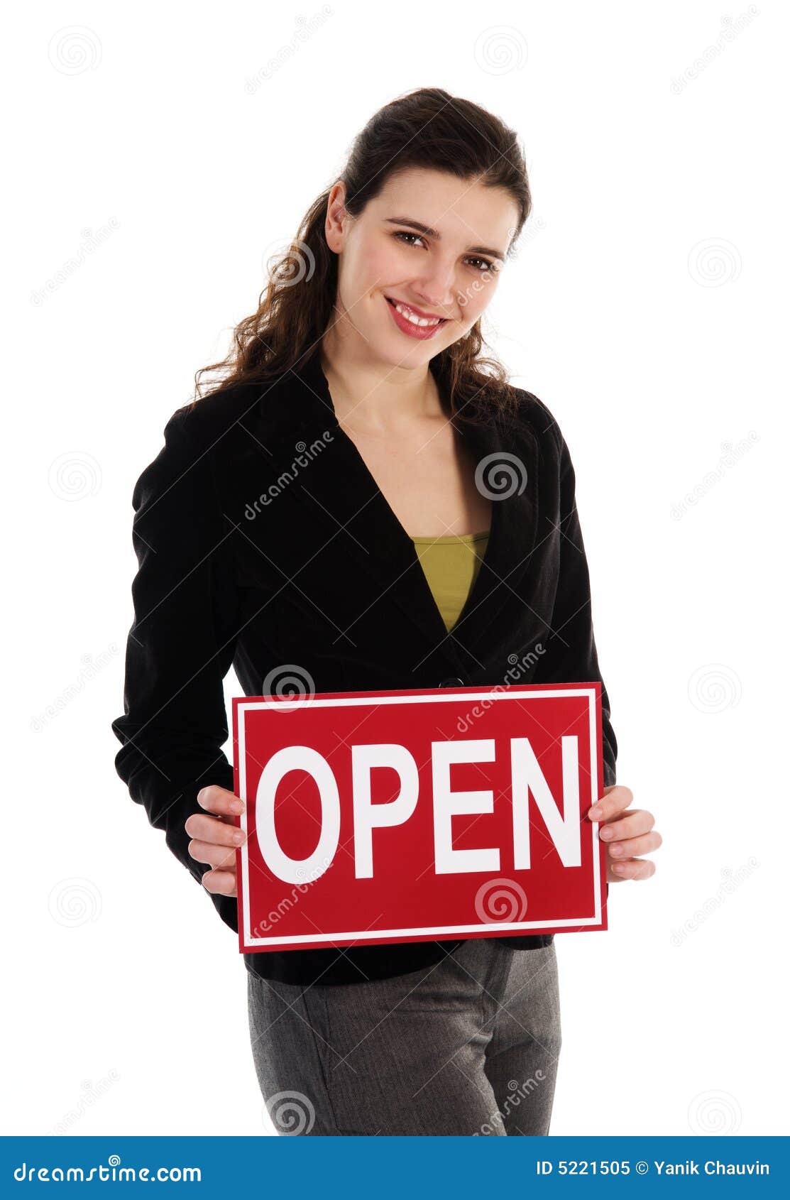 Red Signs stock image. Image of attractive, casual, executive - 5221505