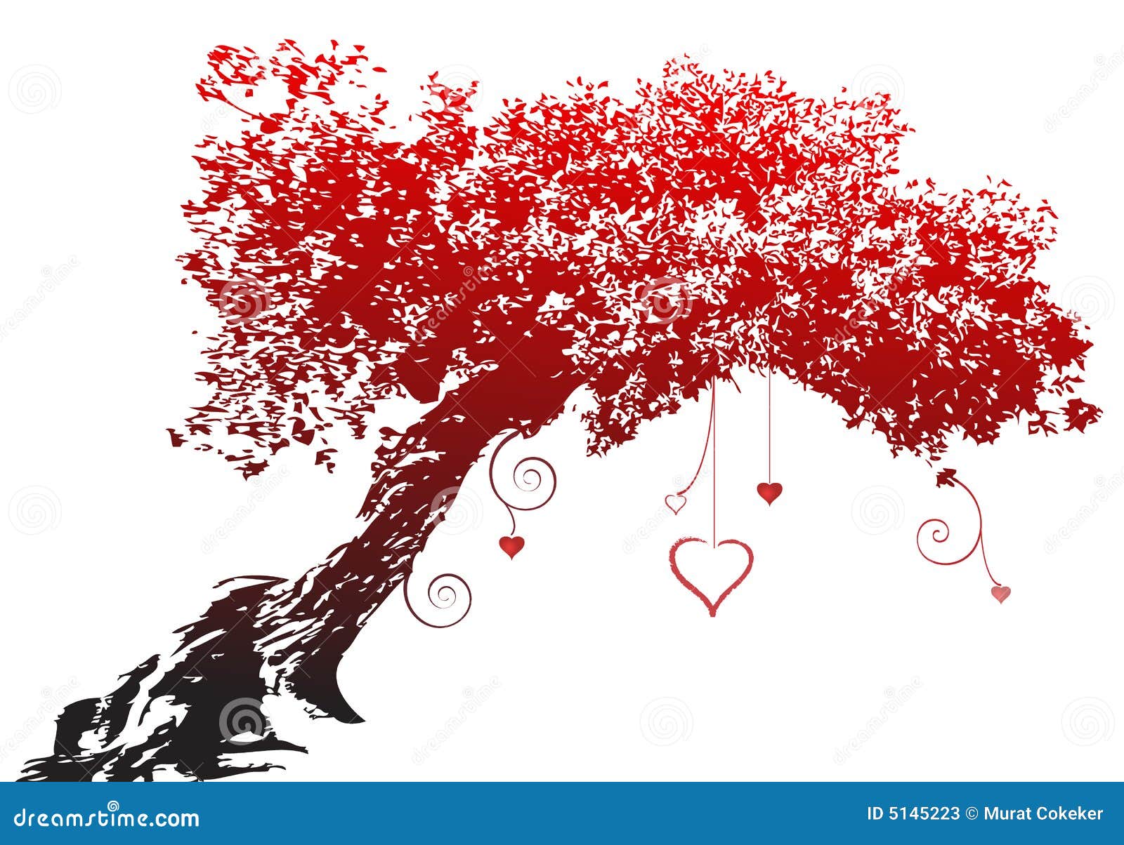 Heart Tree Vector
