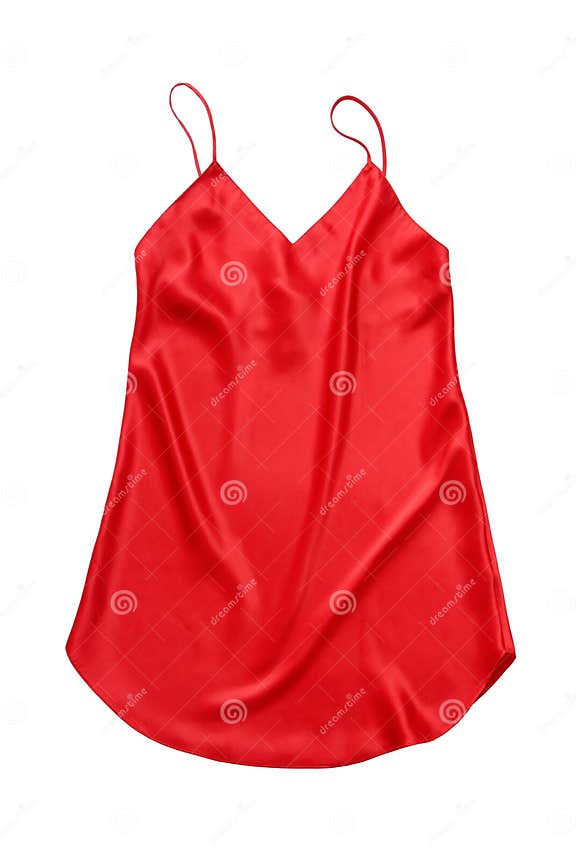 Red silk chemise. stock image. Image of combinations - 27534543