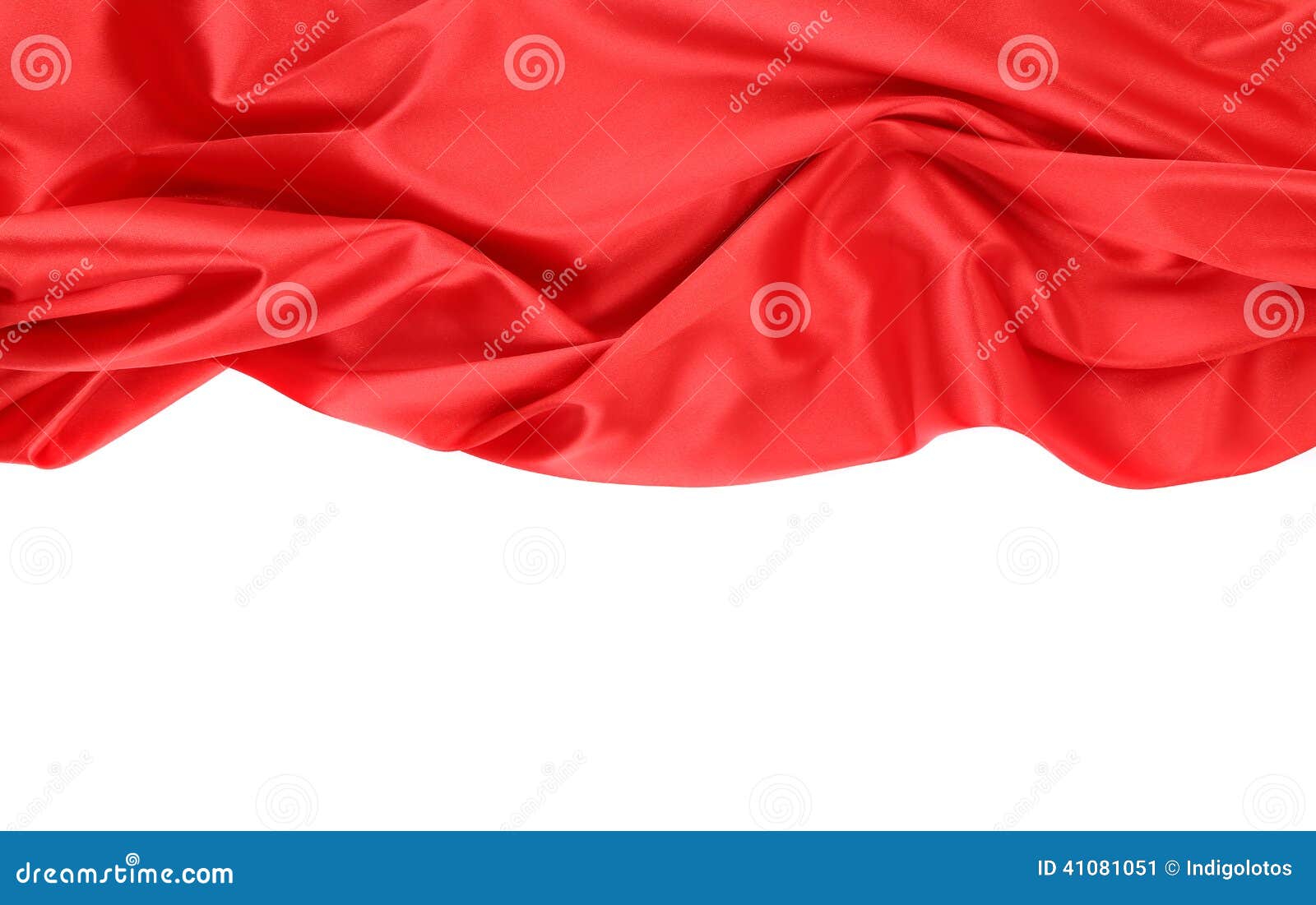 Red silk drape. stock image. Image of material, curtain - 41081051