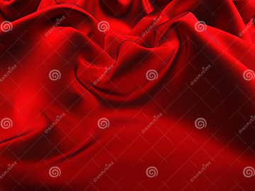 Red silk fabric stock illustration. Illustration of cloth - 3236912