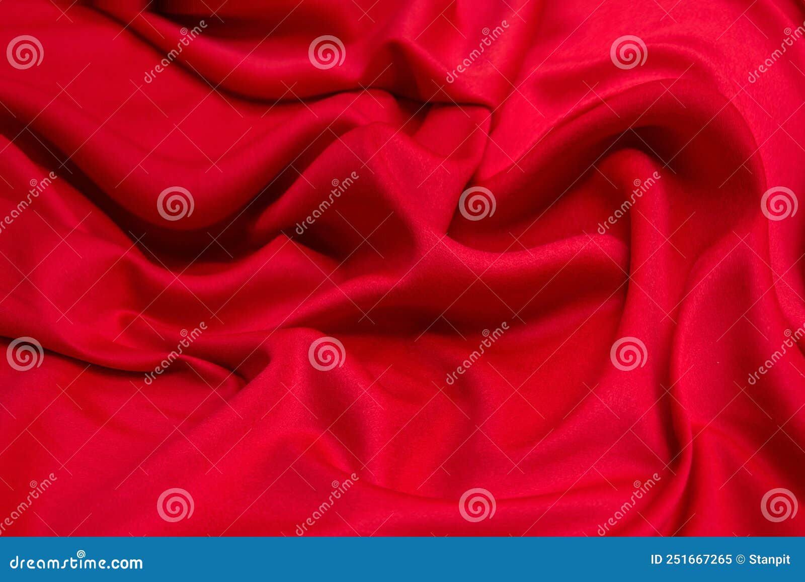 Red Silk Fabric Cloth Waves Background Texture Stock Image - Image of ...