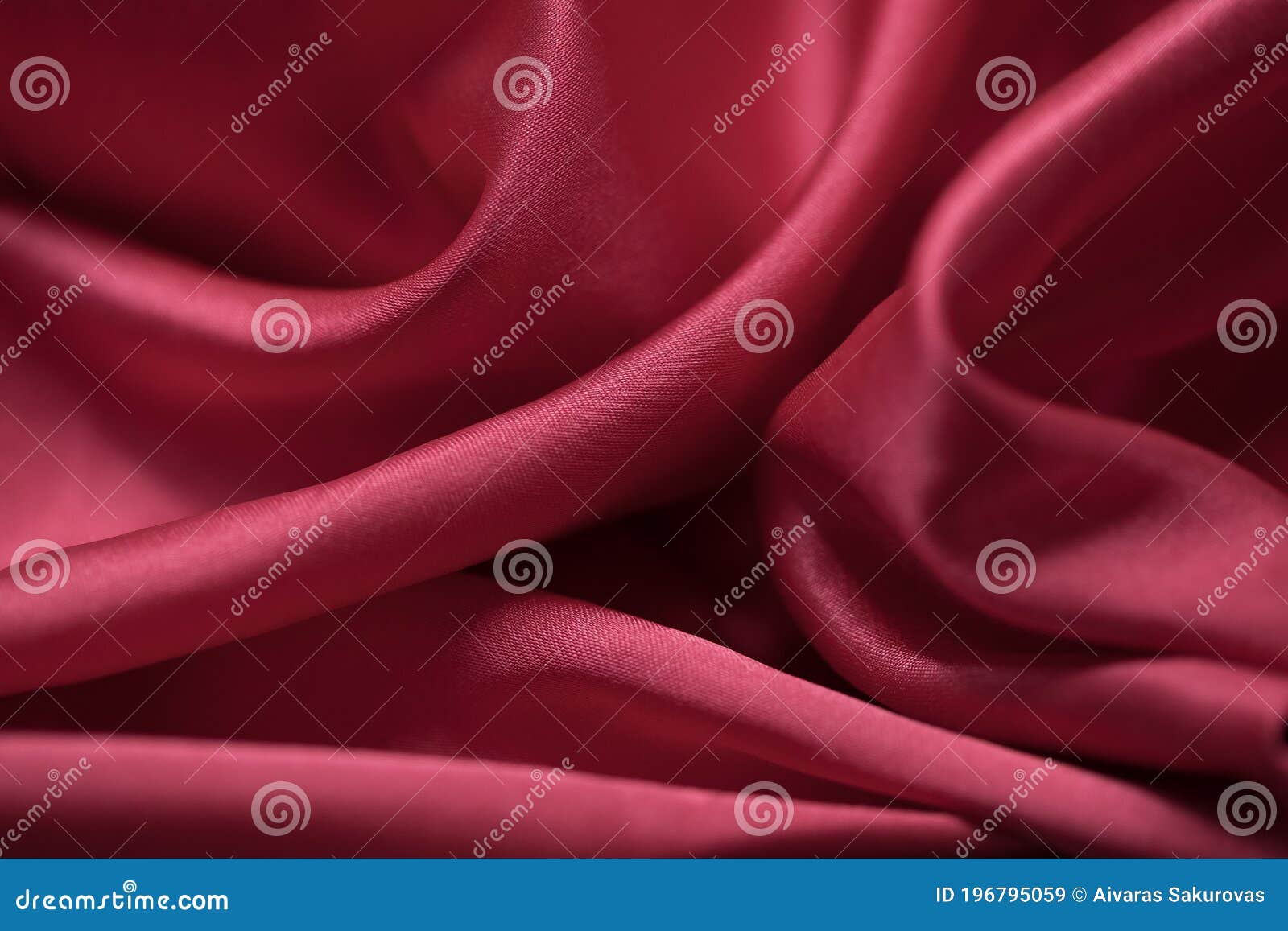 Red Silk Fabric Material for Lingerie Folded Randomly, Creating Unique ...