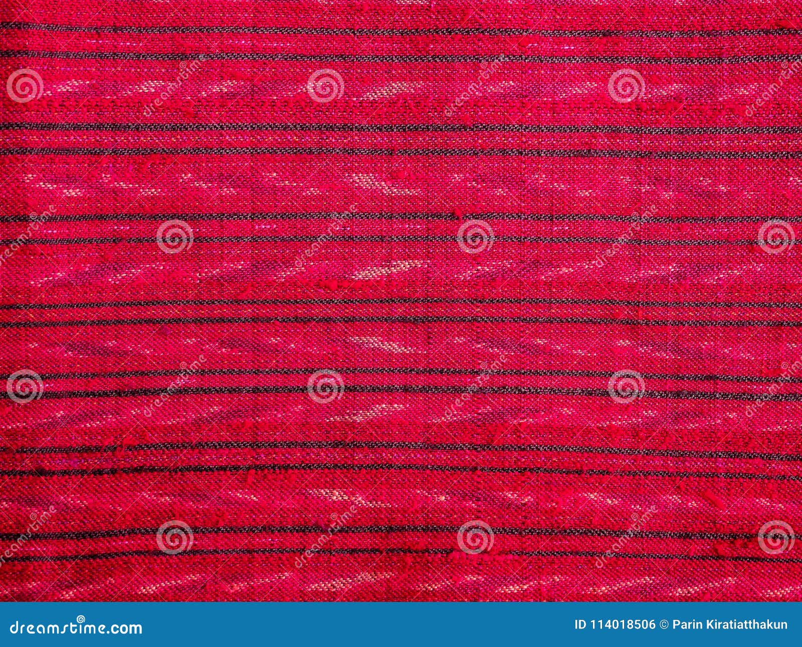 Beautiful Traditional Red Silk Fabric of Thai Design Style. Stock Photo ...
