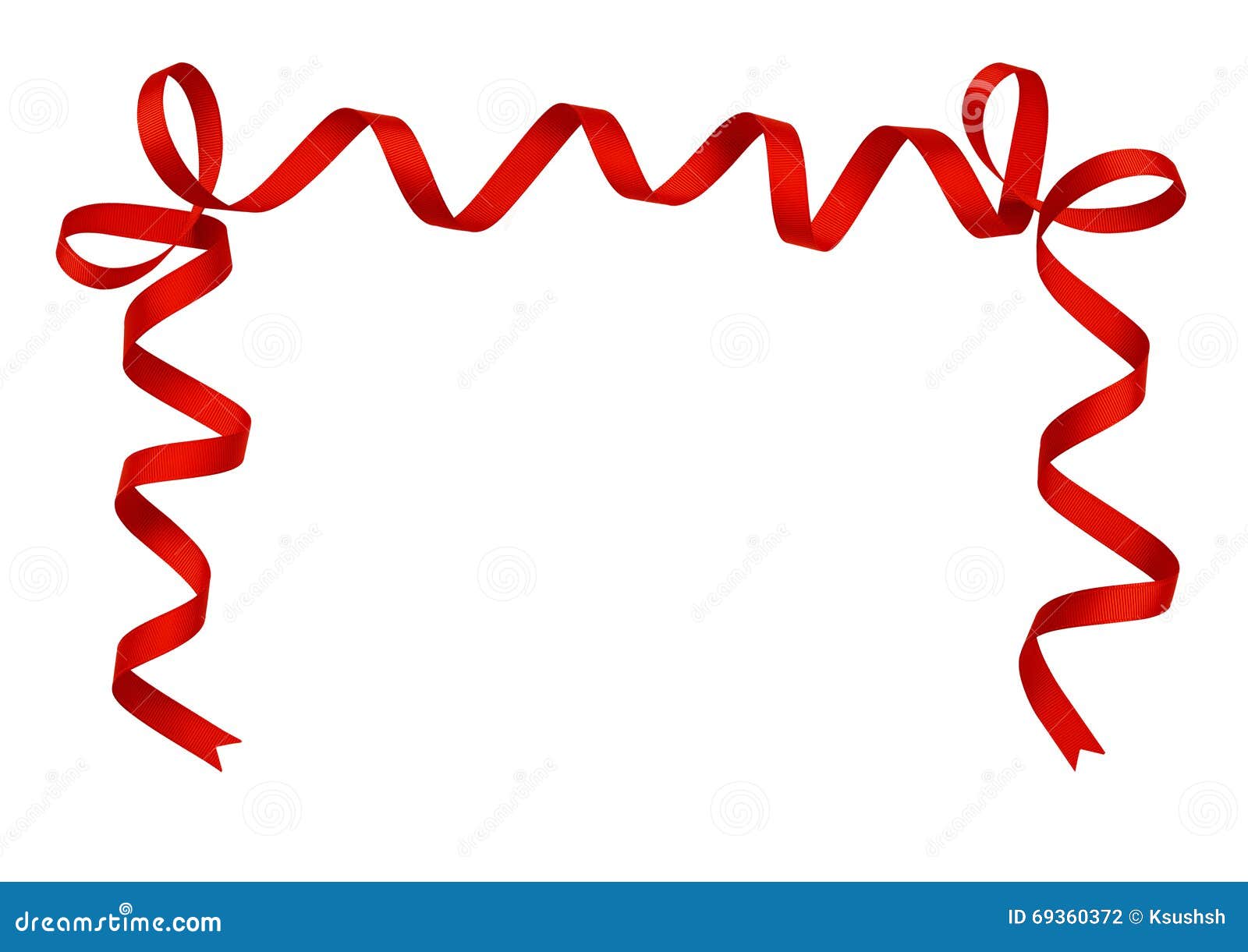 Red Silk Ribbon Arrangement Stock Photo - Image of decor, scroll: 69360372
