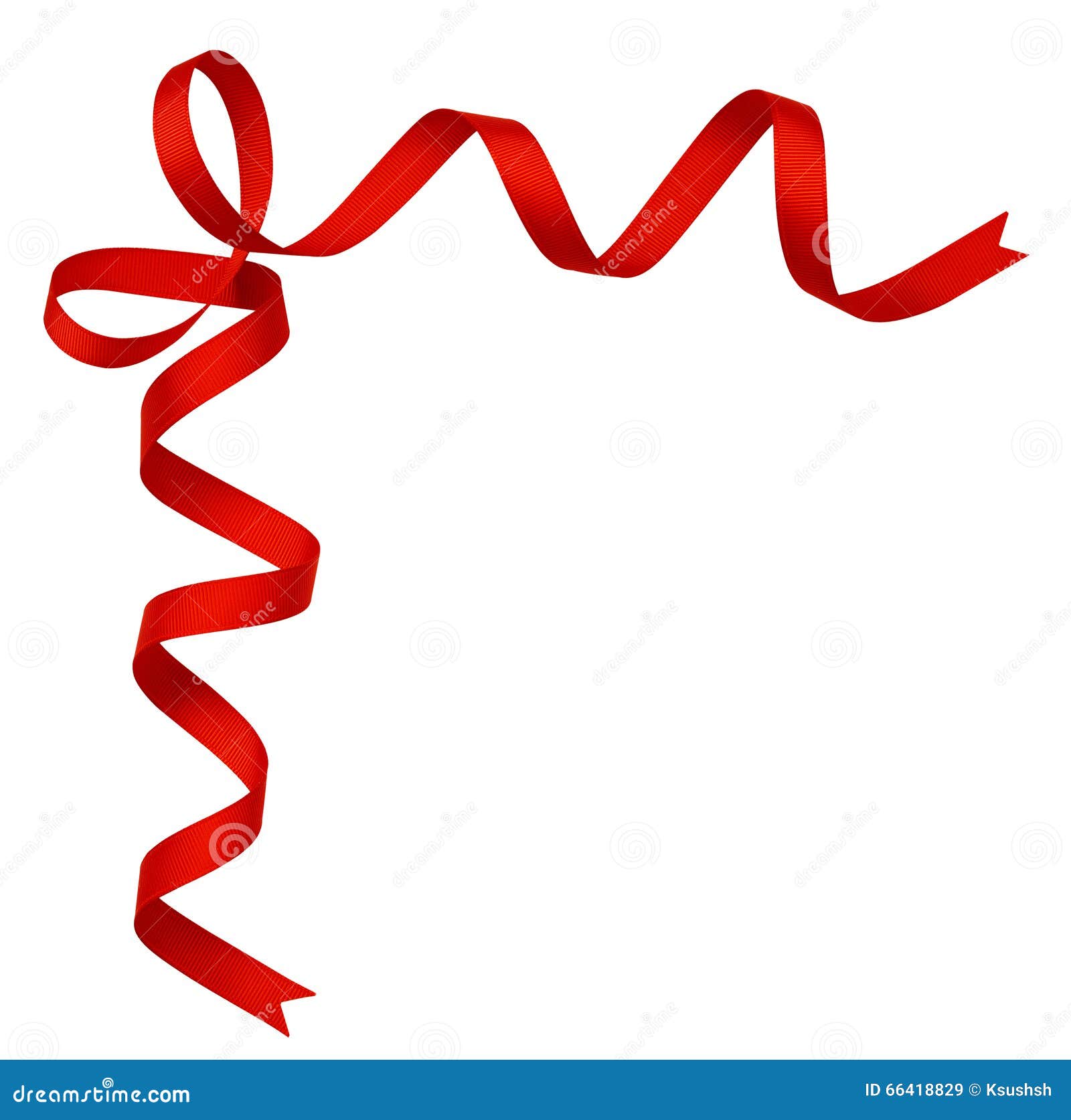 Red silk ribbon corner stock image. Image of loop, decor - 66418829