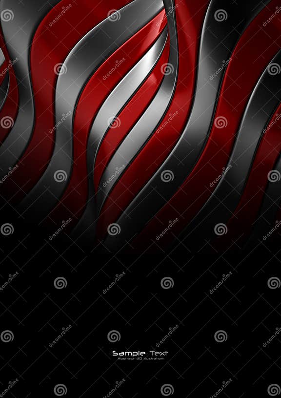 Red and Silver Abstract Metal Texture Stock Illustration - Illustration ...