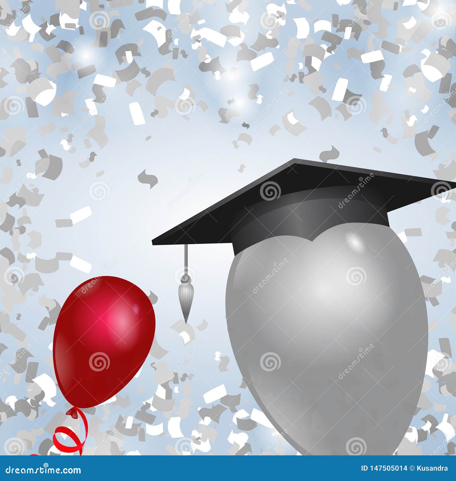 Red and Silver Vector Square Graduation Template for Social Networks ...