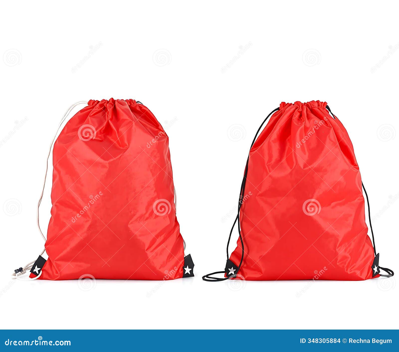 BLANK DRAWSTRING BAG BACKPACK FASHION FLAT SKETCH TEMPLATE SET Stock ...