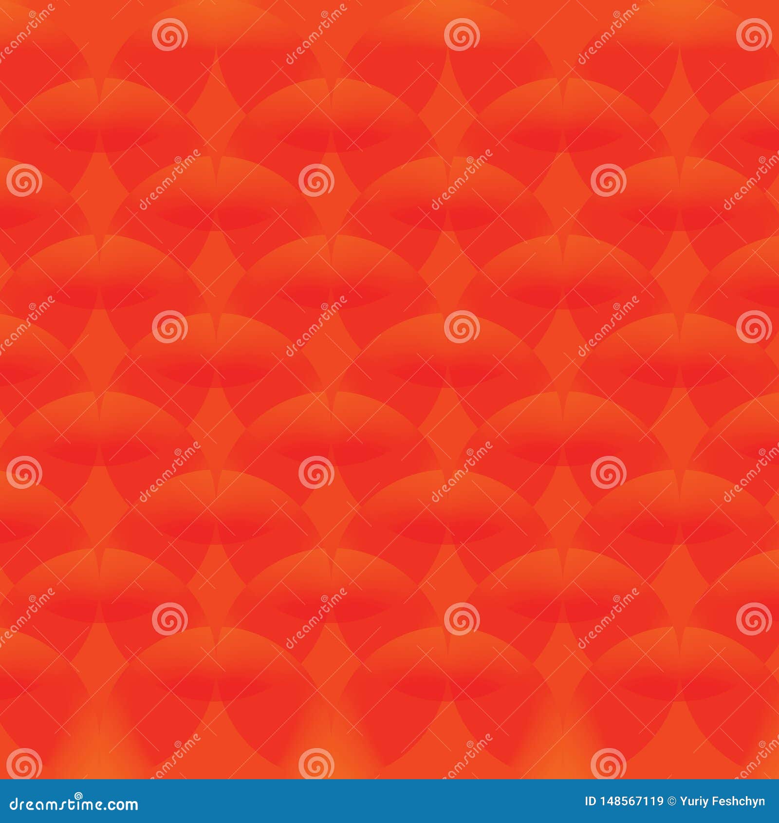 Red Simple Continuous Circle Pattern of Wallpaper Stock Illustration ...