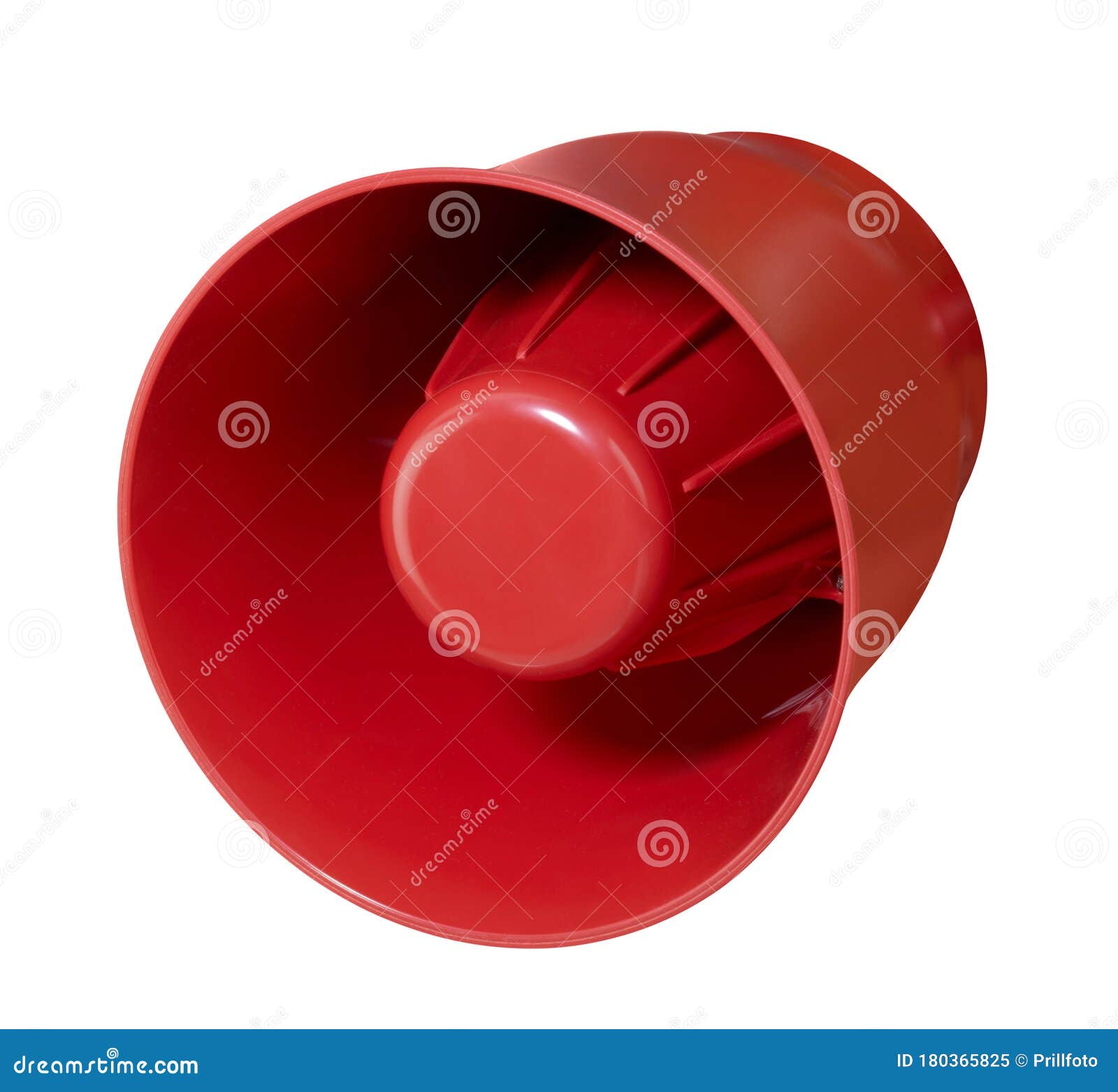 Red siren stock image. Image of sound, loud, alert, loudspeaker - 180365825