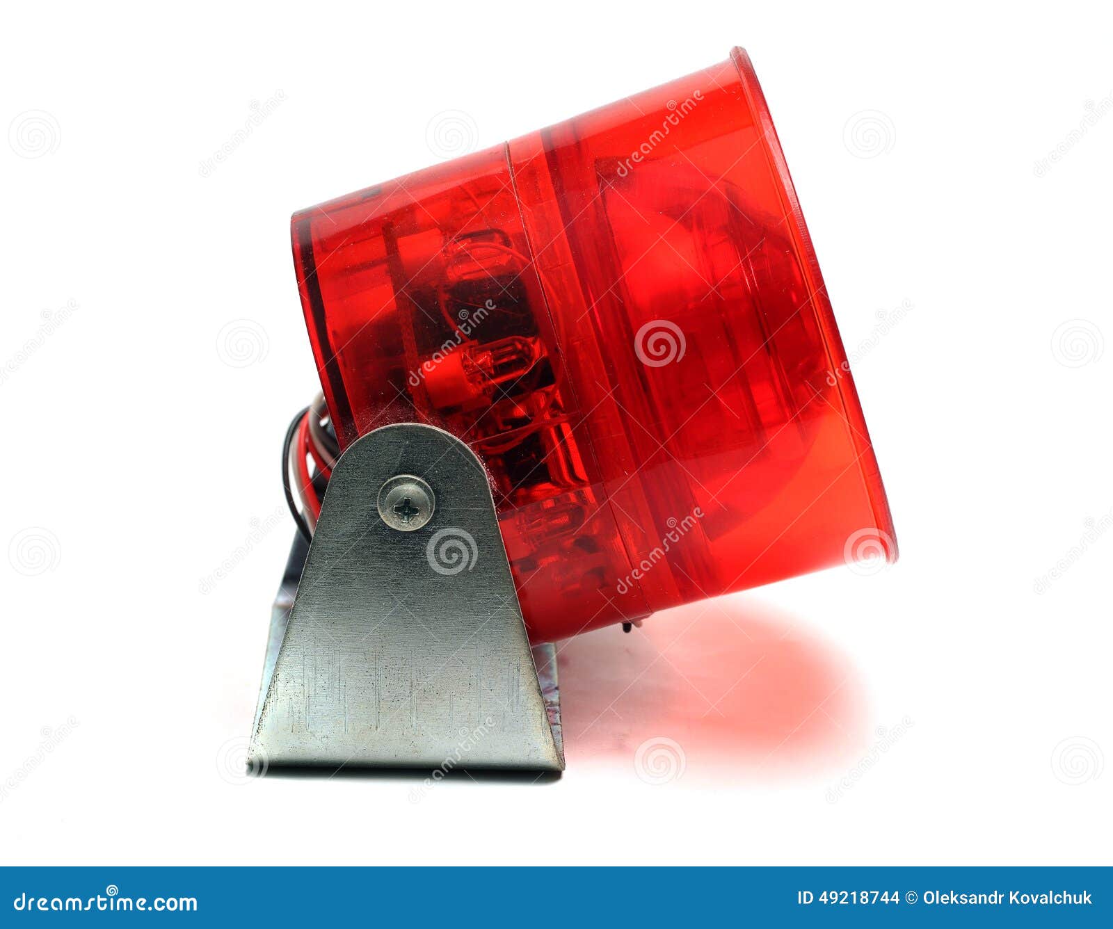 Red a siren isolated stock photo. Image of trumpet, plastic - 49218744