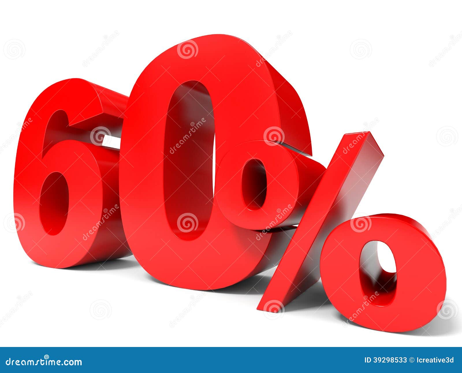 Sixty Percent Square Chart Isolated Symbol. Percentage Vector Icon For ...