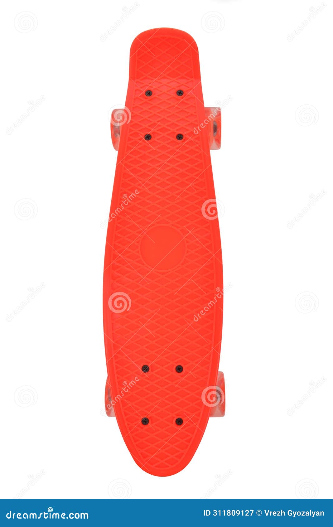 Red Skateboard Deck on White Background Stock Image - Image of skating ...