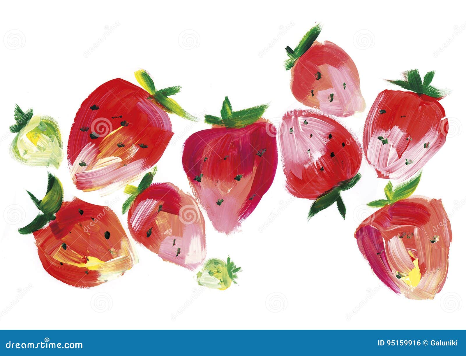 Red Sketch Style Strawberry for Menu, Pattern, Surface Design. Stock ...
