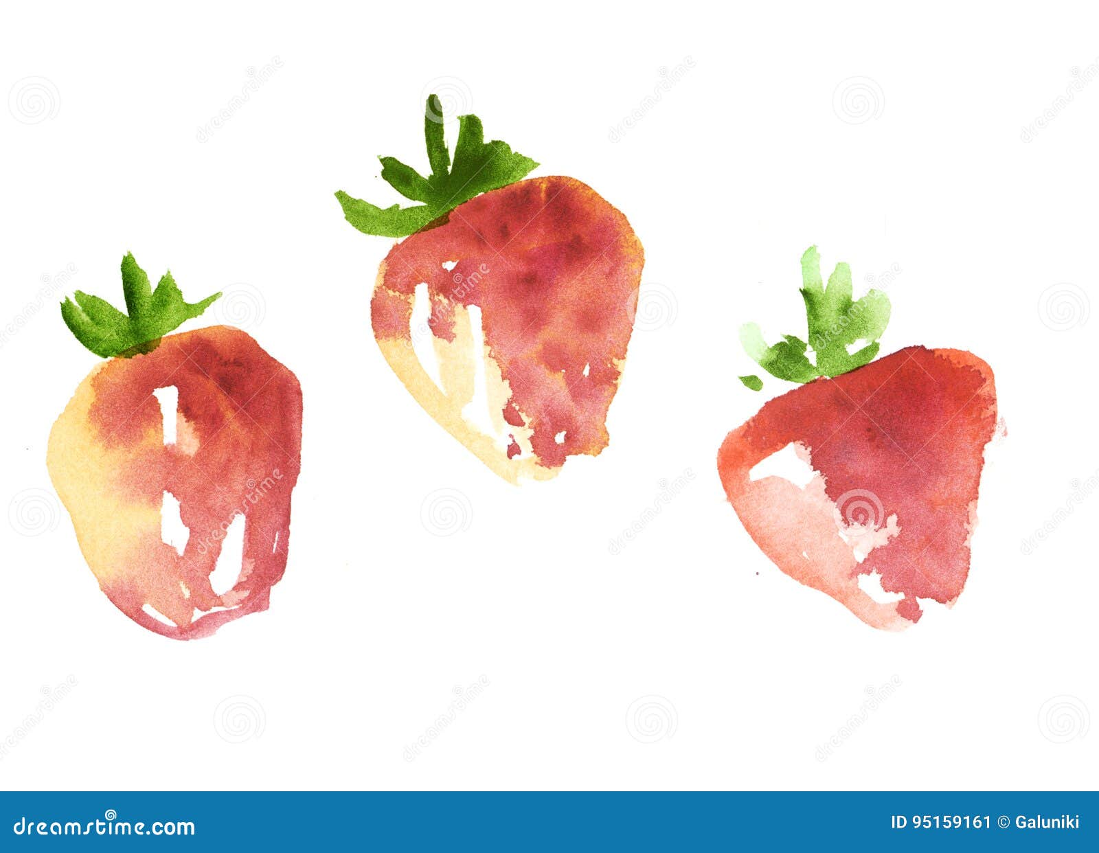 Red Sketch Style Strawberry for Menu, Pattern, Surface Design. Stock ...