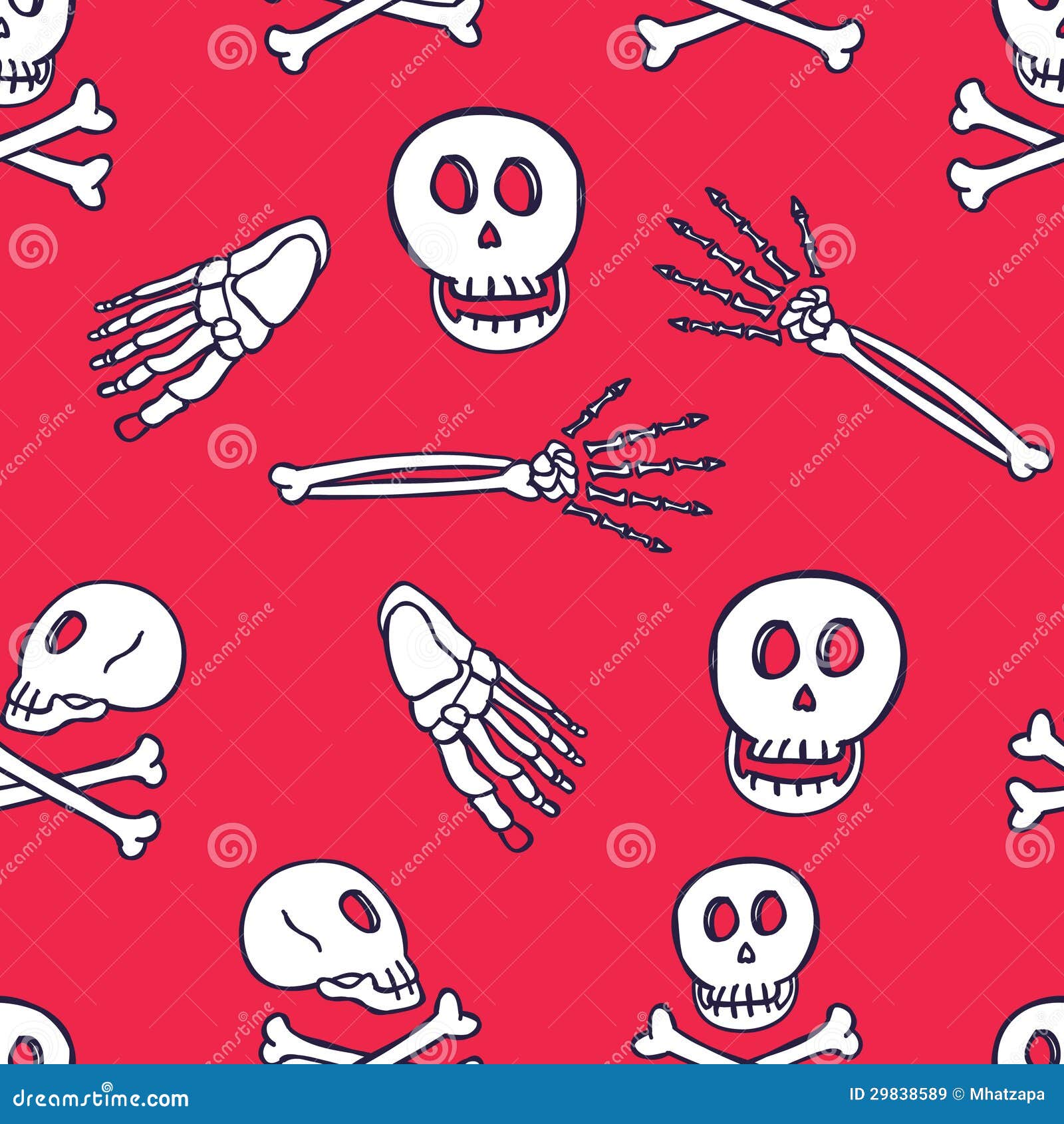 Skull pattern stock illustration. Illustration of backdrop - 29838589