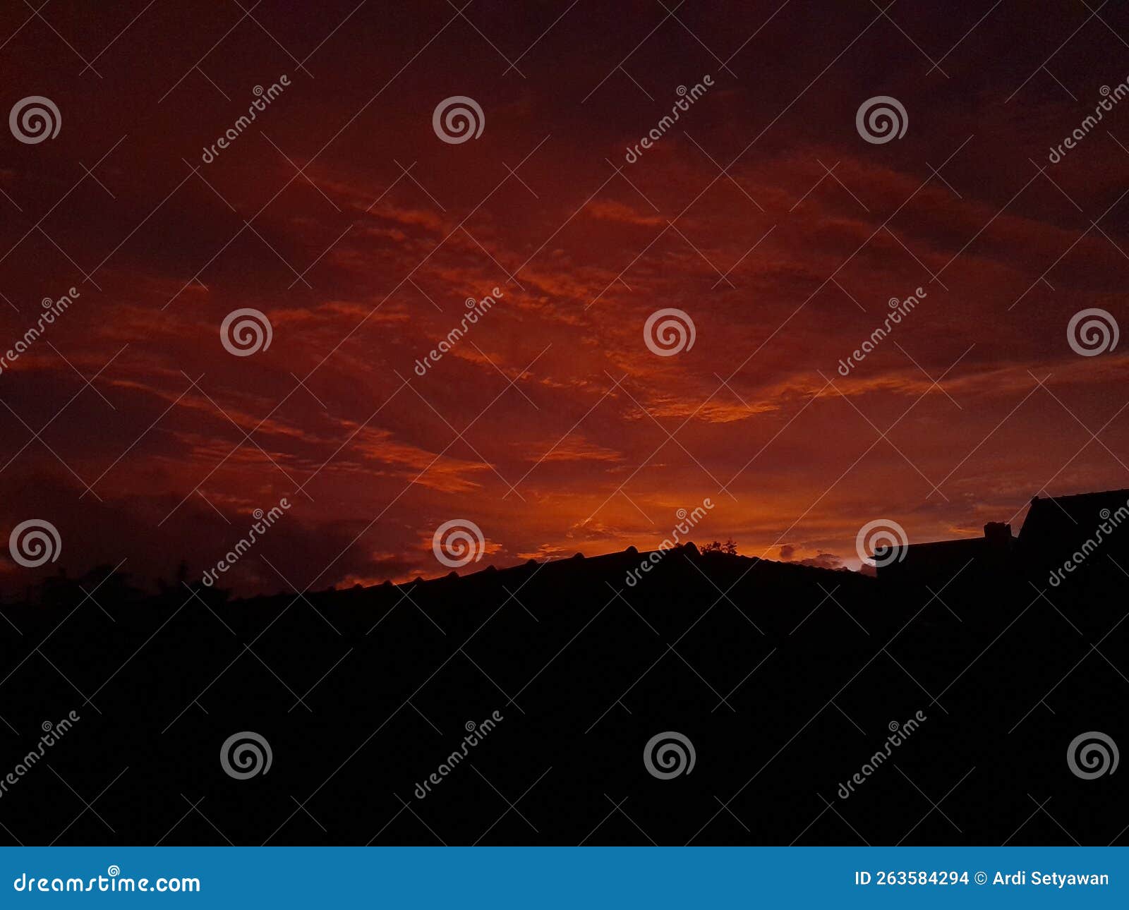 Red Sky stock photo. Image of amazing, redsky, beautyfull - 263584294