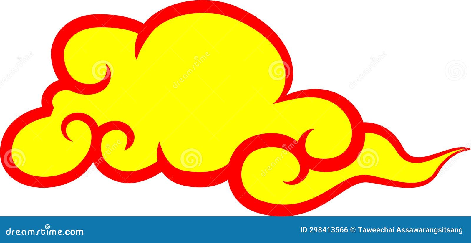 Red Sky Chinese Set Flat Design Stock Illustration - Illustration of ...
