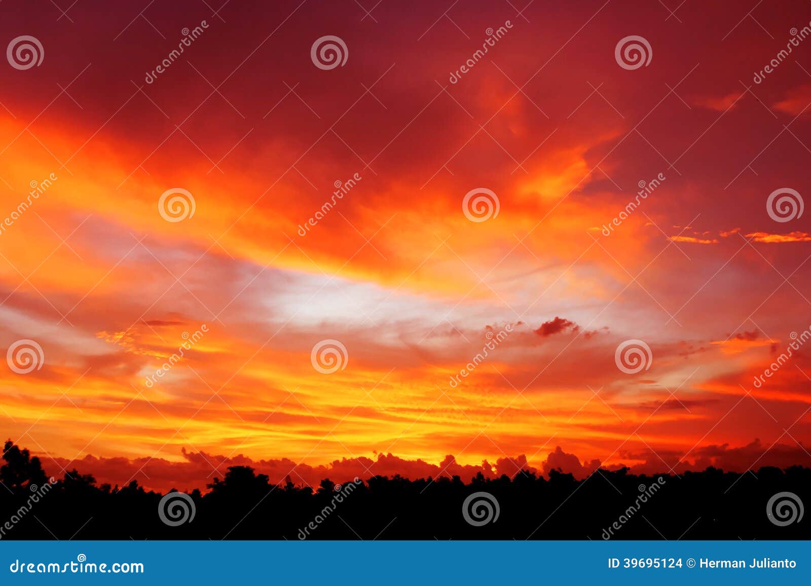 Red sky stock photo. Image of yogyakarta, clouds, nature - 39695124