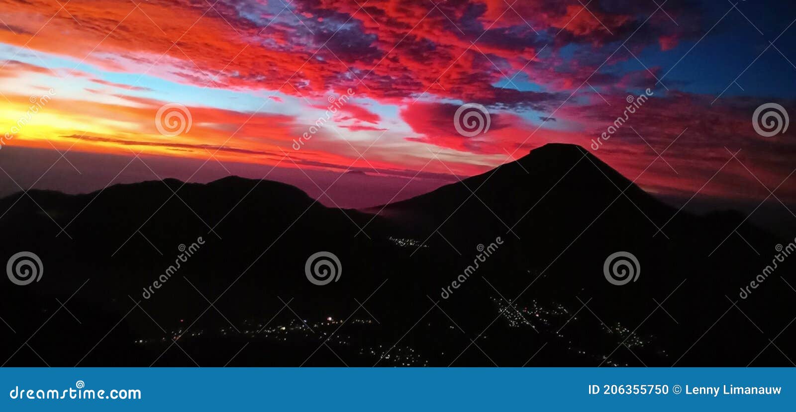 Red Sky in the Morning View Stock Photo - Image of evening, painting ...