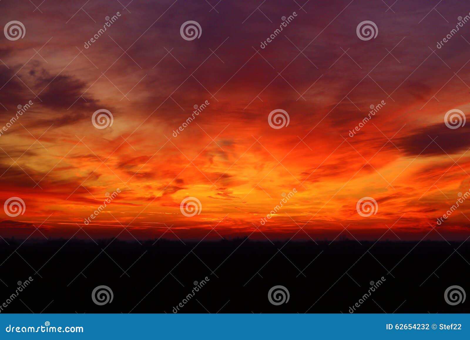Red sky at sunset stock photo. Image of blood, crepuscule - 62654232
