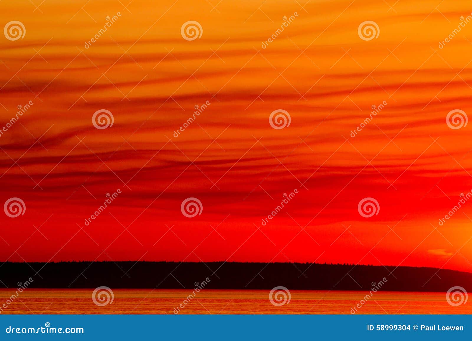 Red Sky Sunset stock photo. Image of fire, dramatic, smoke - 58999304