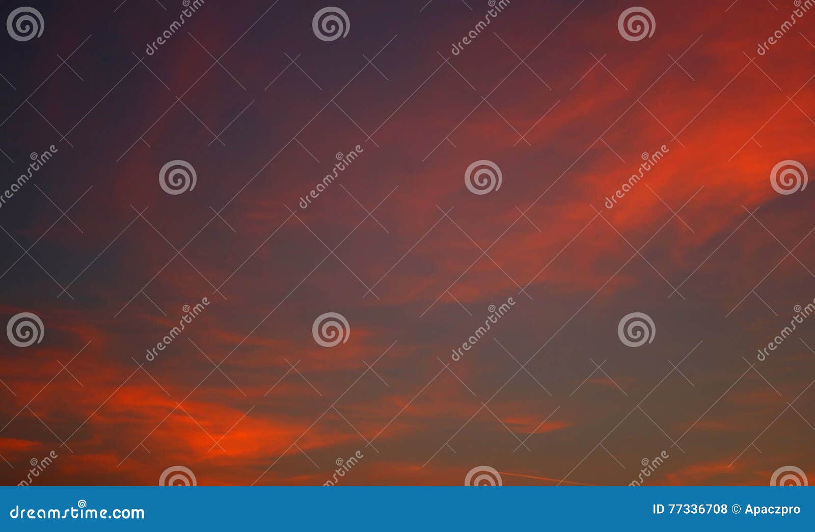 Red sky at sunset stock photo. Image of glow, clouds - 77336708