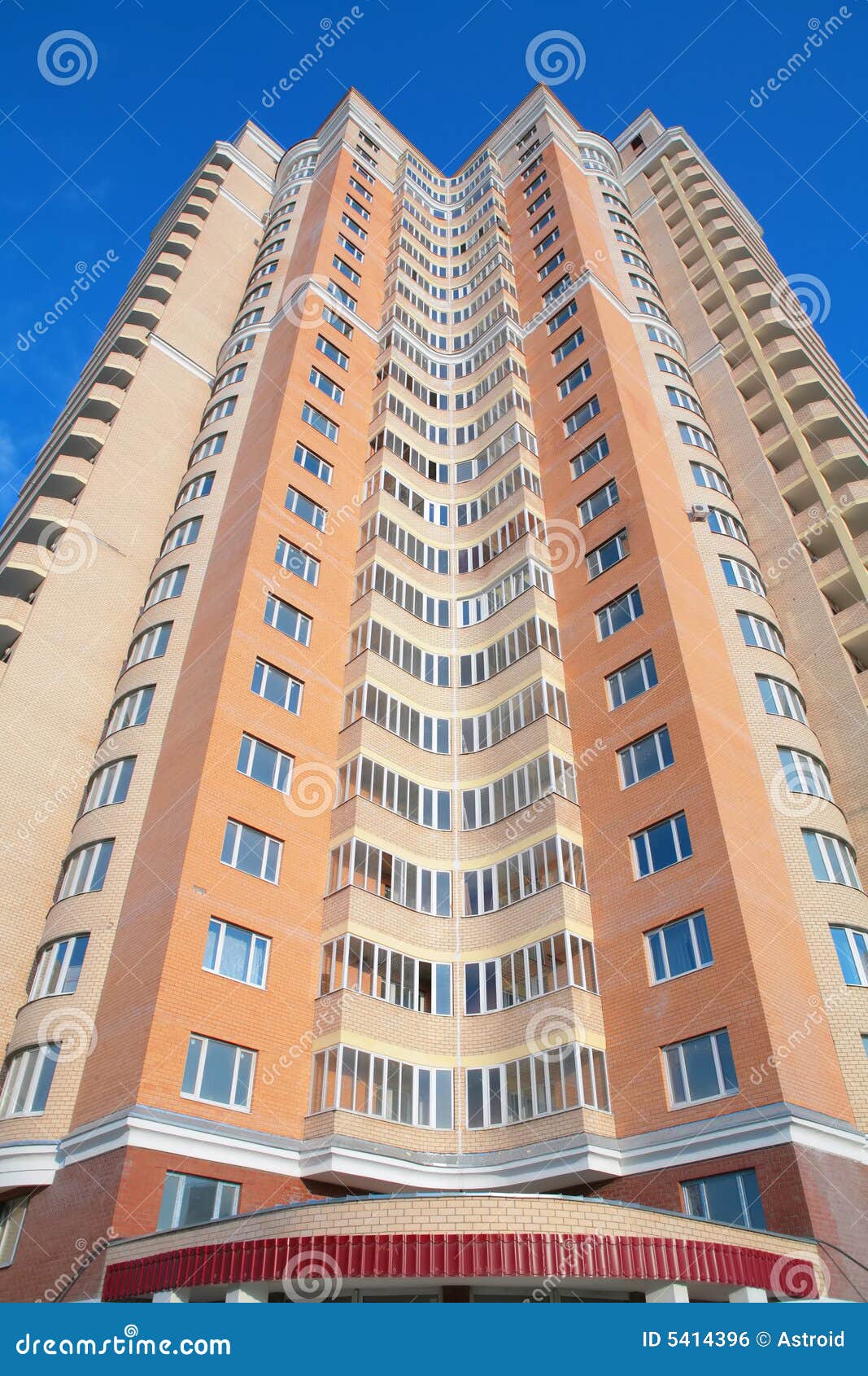 Red skyscraper stock photo. Image of human, priced, concrete - 5414396