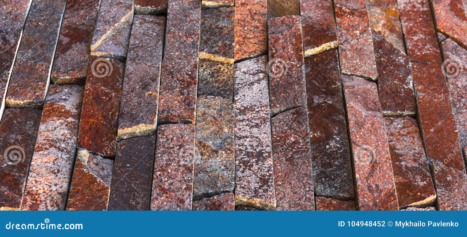 Red Slate Stone Wall Background Texture Stock Photo - Image of regular ...