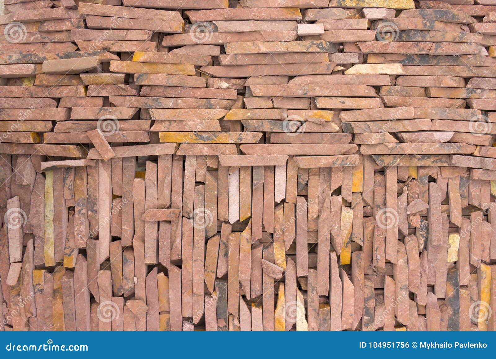 Red Slate Stone Wall Background Texture Stock Photo - Image of concrete ...