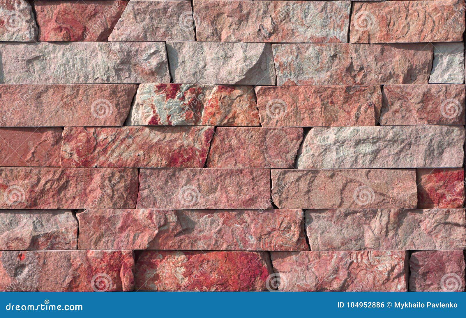 Red Slate Stone Wall Background Texture Stock Photo - Image of ordinary ...