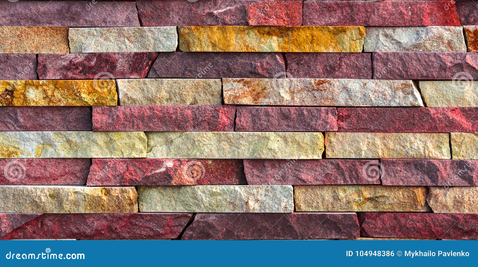 Red Slate Stone Wall Background Texture Stock Photo - Image of backdrop ...