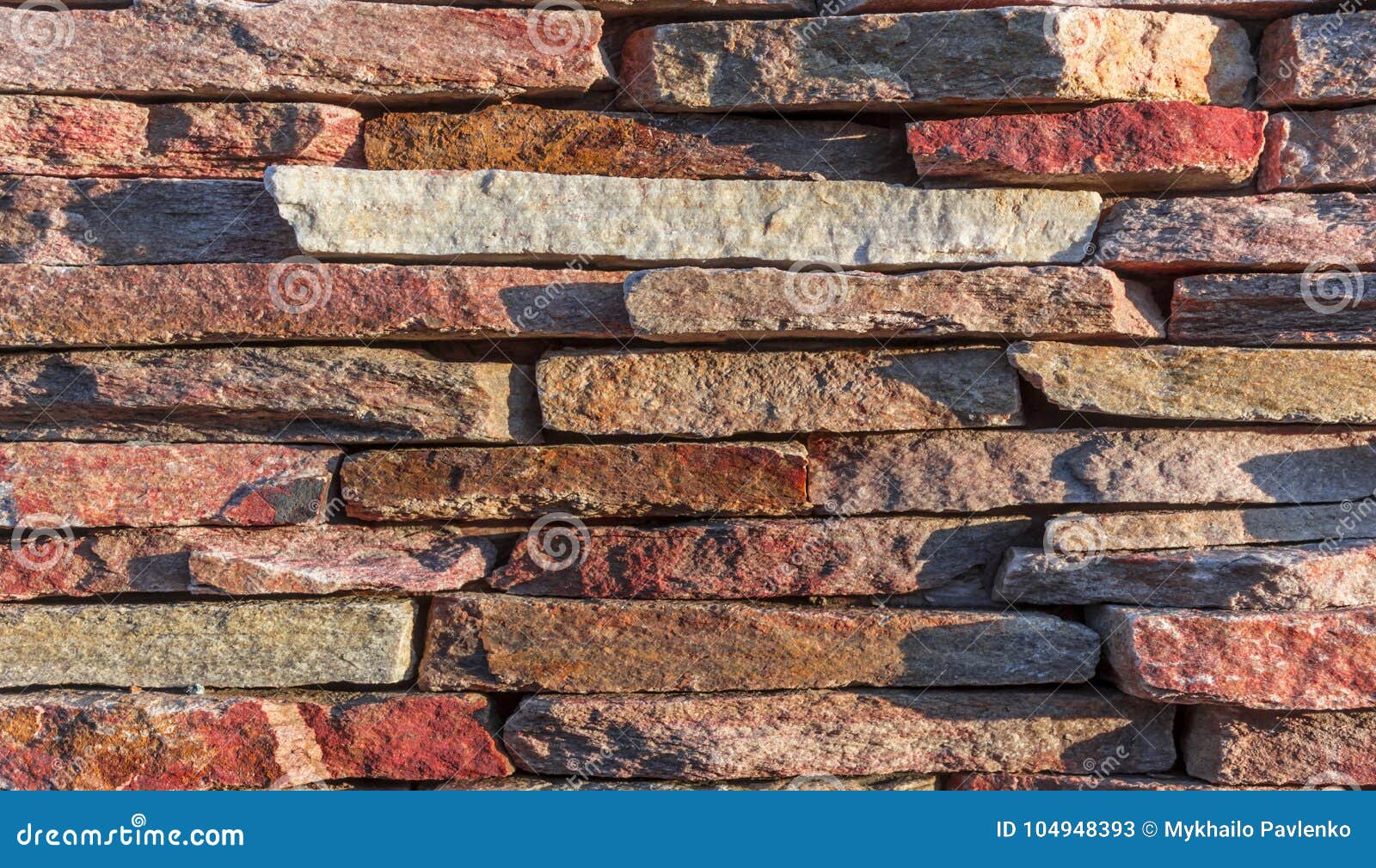 Red Slate Stone Wall Background Texture Stock Image - Image of concrete ...