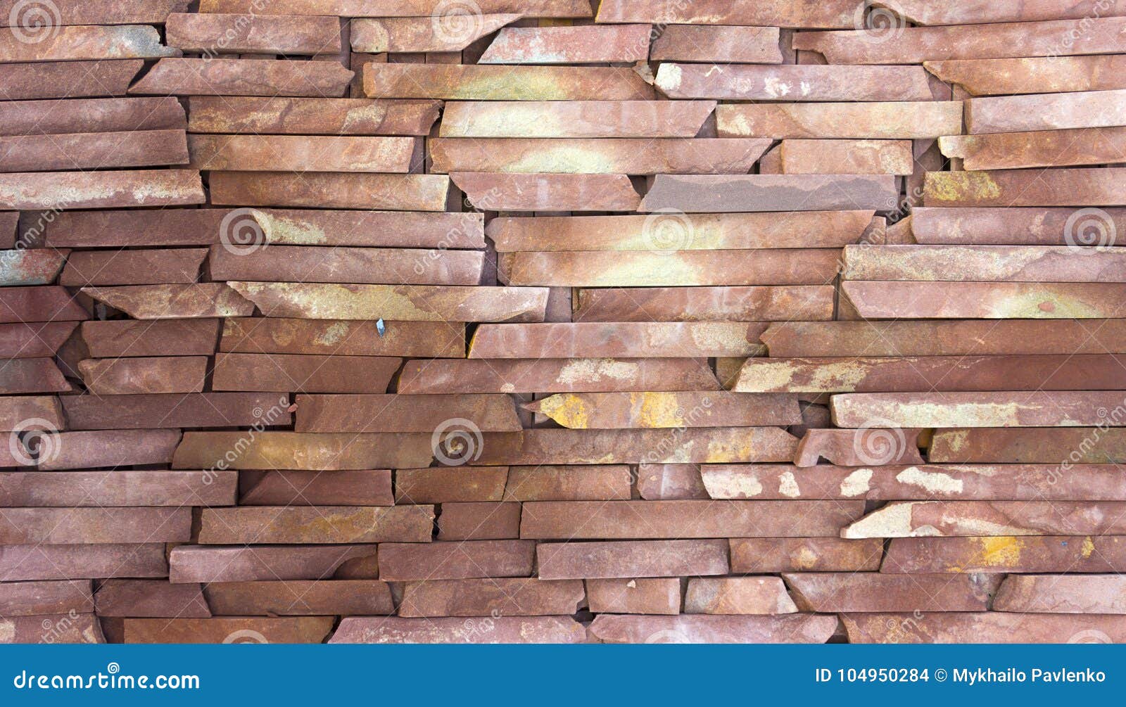 Red Slate Stone Wall Background Texture Stock Photo - Image of abstract ...