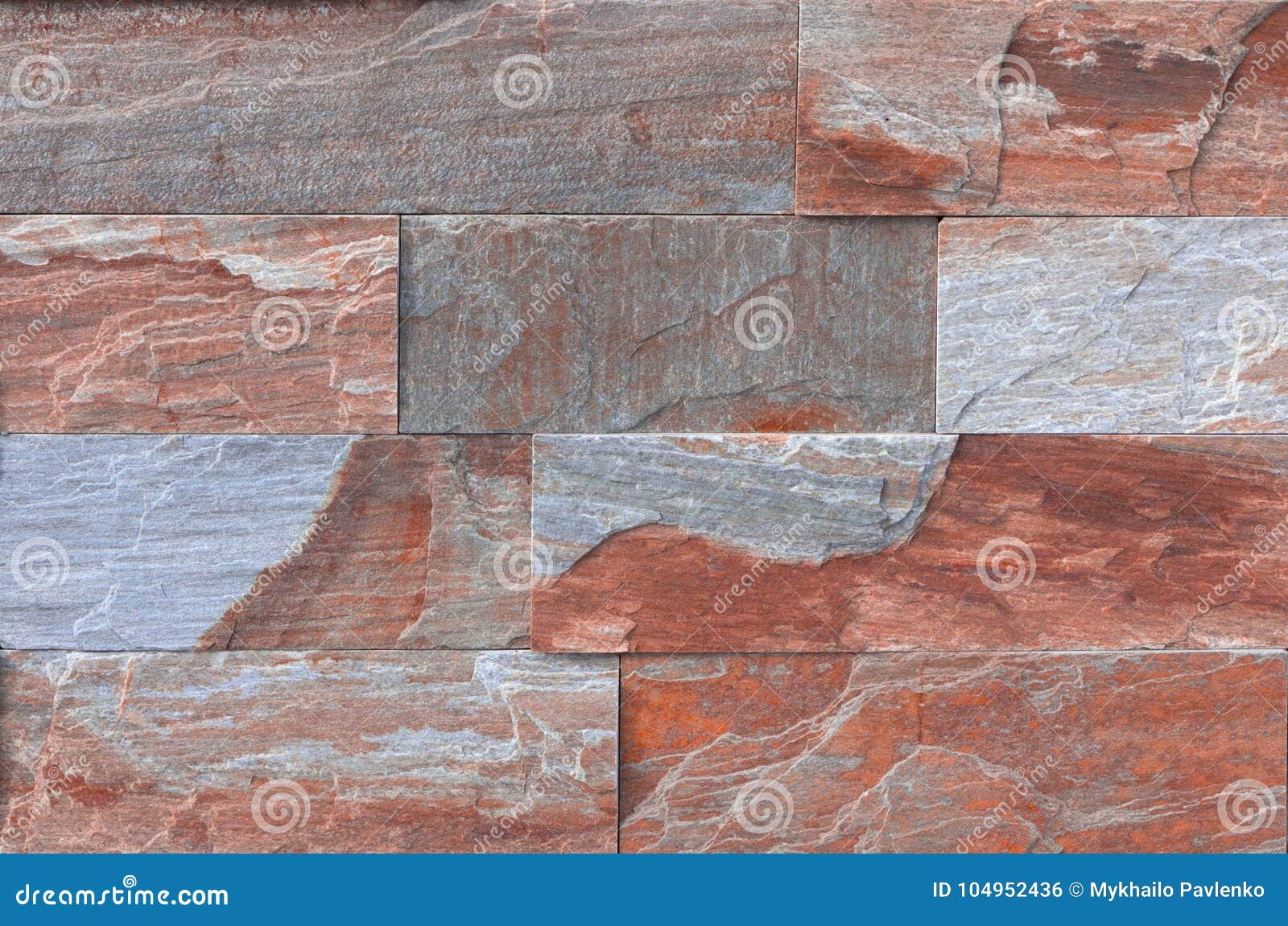 Red Slate Stone Wall Background Texture Stock Photo - Image of concrete ...