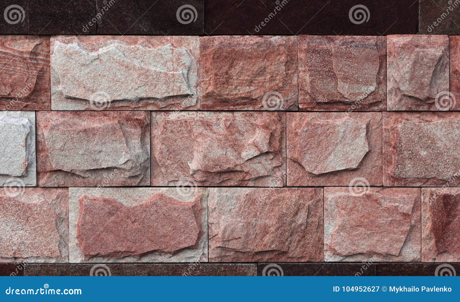 Red Slate Stone Wall Background Texture Stock Image - Image of blocks ...