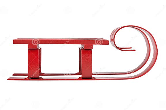 Red sled stock image. Image of transportation, season - 22271479